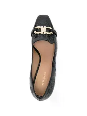 FERRAGAMO Gancini-buckle Pumps - Black