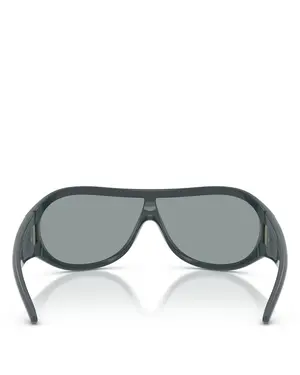 Miu Miu Wraparound Shield Sunglasses, 133mm