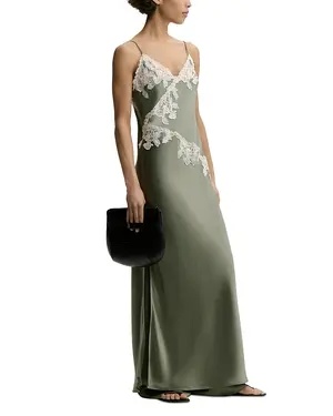 BY MALENE BIRGER Vera Satin Slip Dress - Deep Liche