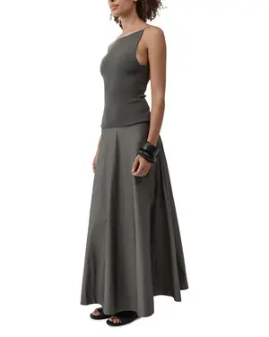 ST. AGNI Backless Circle Hem Maxi Dress