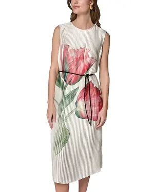 Women's Printed Sleeveless Midi Dresses