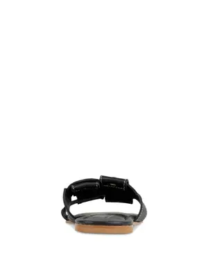 DONALD PLINER Leather Slide Sandals