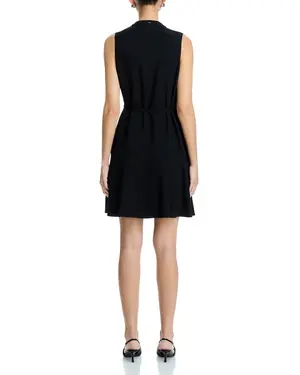 BOSS Dimosa Wing Lapel Wrap Dress - Black