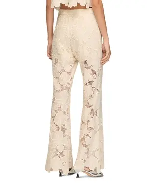Sandro Amani Guipure Lace Trousers