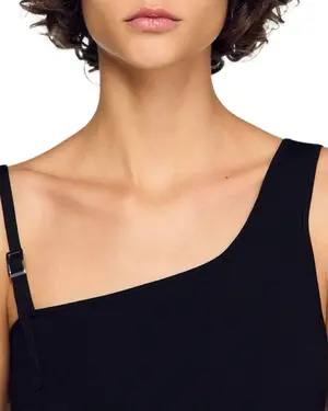 Sandro Miami Asymmetric Knit Sweater