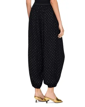 Sandro Rhinestone Embellished Trousers