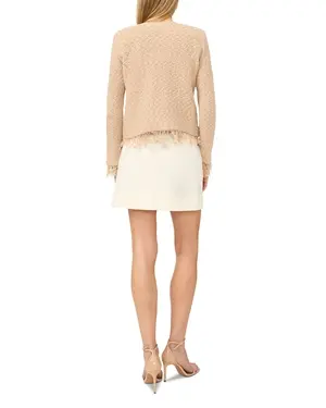 Vince Camuto Fringe Trim Cropped Jacket