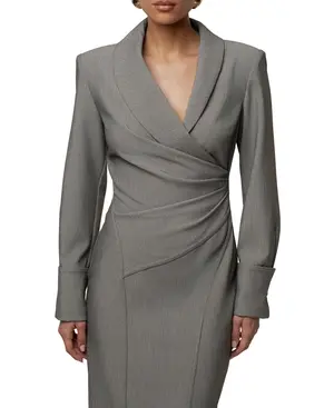 JLUXLABEL Manifest Blazer Midi Dress - Gray