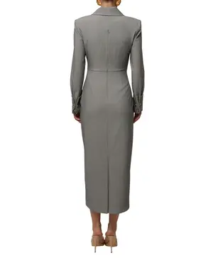 JLUXLABEL Manifest Blazer Midi Dress - Gray