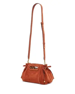 Gerard Darel Mini Dany Suede Handbag - Brandy