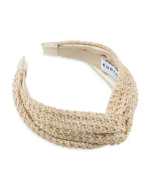 Eugenia Kim Trish Straw Headband - Cream