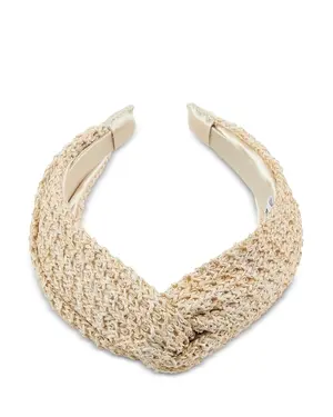 Eugenia Kim Trish Straw Headband - Cream