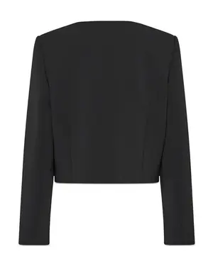 MILLY Camellia Applique Cropped Jacket