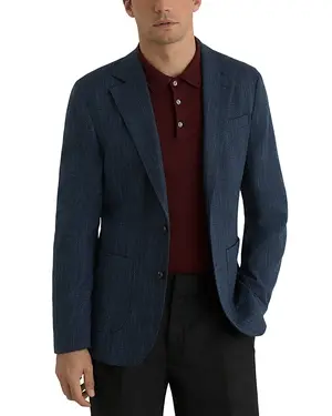 REISS Manci Tailored Fit Herringbone Blazer