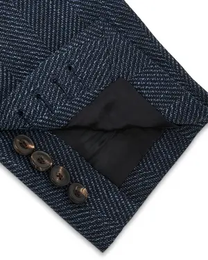 REISS Manci Tailored Fit Herringbone Blazer