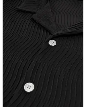 REISS Aleo Textured Wave Cubano Shirt