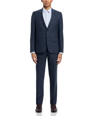 Men's Blue Plaid Suits