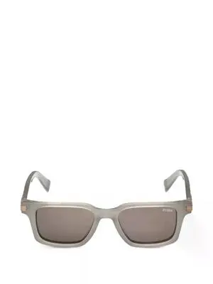 Zegna Rectangle-frame Sunglasses - Grey