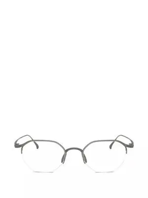 Giorgio Armani Geometric-frame Eyeglasses - Grey