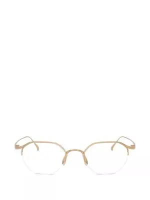 Giorgio Armani Geometric-frame Glasses - Gold