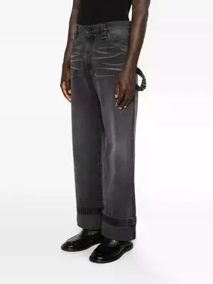 Simone Rocha Cuffed Jeans - Black