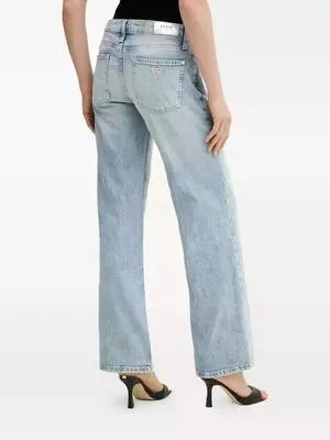 Guess Low-rise Straight Leg Jeans - Blue