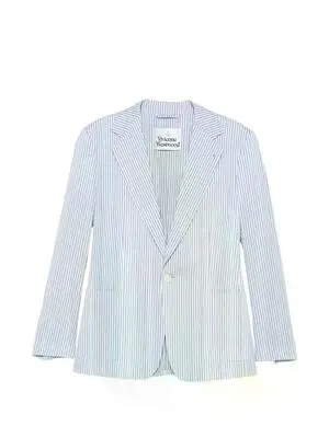 VIVIENNE WESTWOOD Striped Single-breasted Blazer