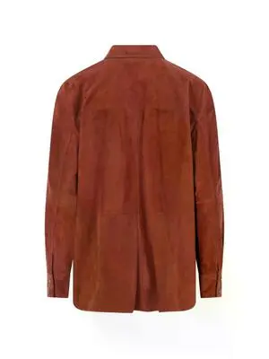 Brunello Cucinelli Suede Button Jacket