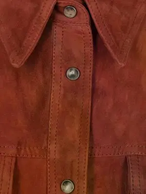 Brunello Cucinelli Suede Button Jacket