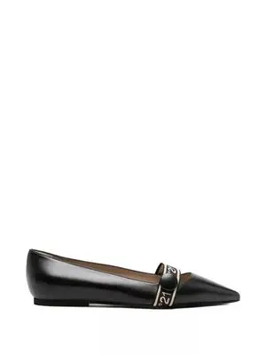 N°21 Pointed Strap Flat Pumps
