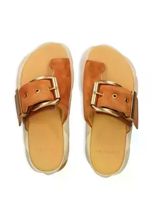 4CCCCEES Mellow Glow Buckled Leather Sandals