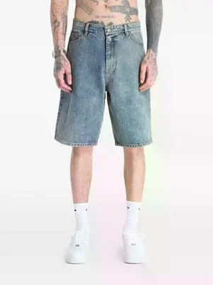 DAILY PAPER Embroidered Denim Shorts