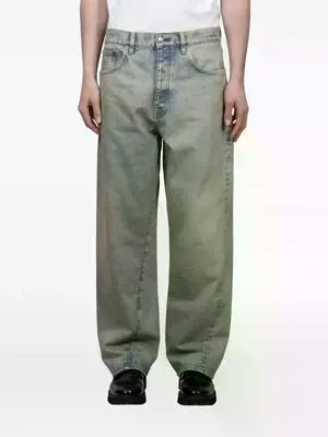 SUNFLOWER Wide Twist Jeans - Blue