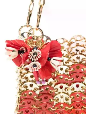 Rabanne Nano 1969 Floral-appliqué Chain Shoulder Bag