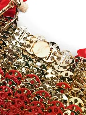 Rabanne Nano 1969 Floral-appliqué Chain Shoulder Bag