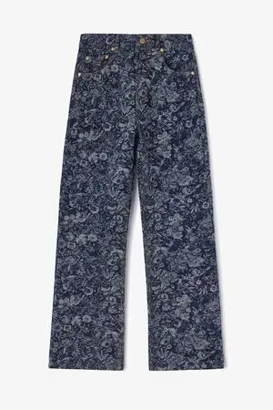 GANNI Betzy Cropped Jeans - Navy