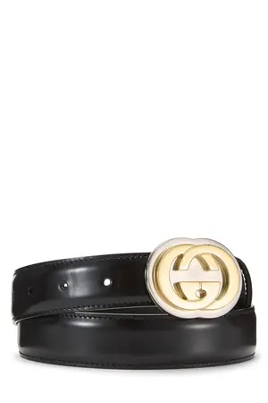 Gucci Interlocking Gg Belt - Black