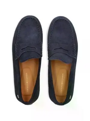 Tommy Hilfiger Suede Penny Leather Loafers