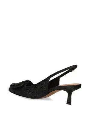 BIBI LOU Beaded Buckle Pointed Toe Pumps