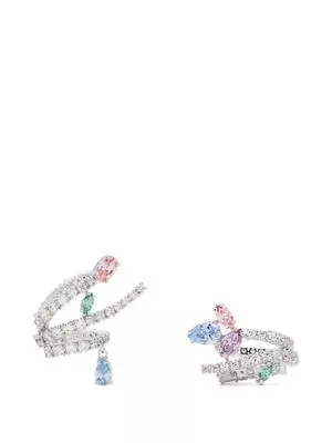 SWAROVSKI X Ariana Grande Crystal Embellished Cuff Earrings - Silver