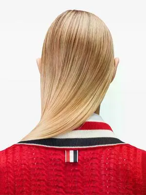 Thom Browne Stripe Cable Vest - Red