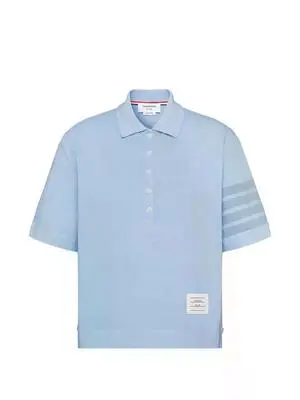 Thom Browne 4-bar Jersey Polo Top