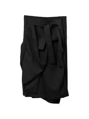 Comme Des Garçons Wrap-around Midi Skirt