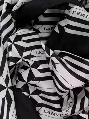 LANVIN Geometric-print Scarf