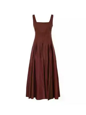 Max Mara Square-neck Midi Dress