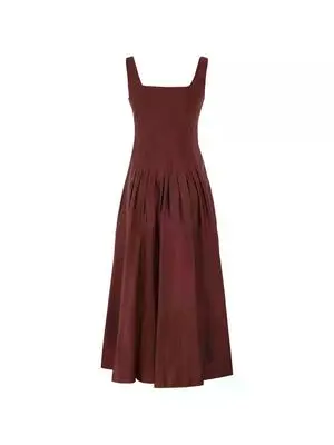 Max Mara Square-neck Midi Dress