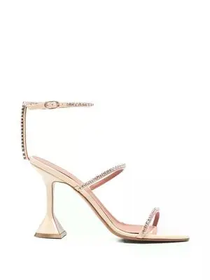Amina Muaddi Gilda Crystal Embellished Sandals