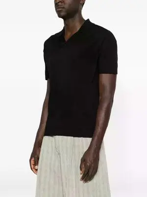 ROBERTO COLLINA V-neck T-shirt - Black