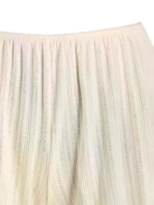 Eberjey Pointelle Ruffled Pajama Shorts