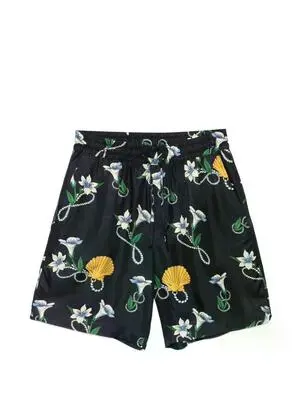 Drole De Monsieur Floral Print Shorts